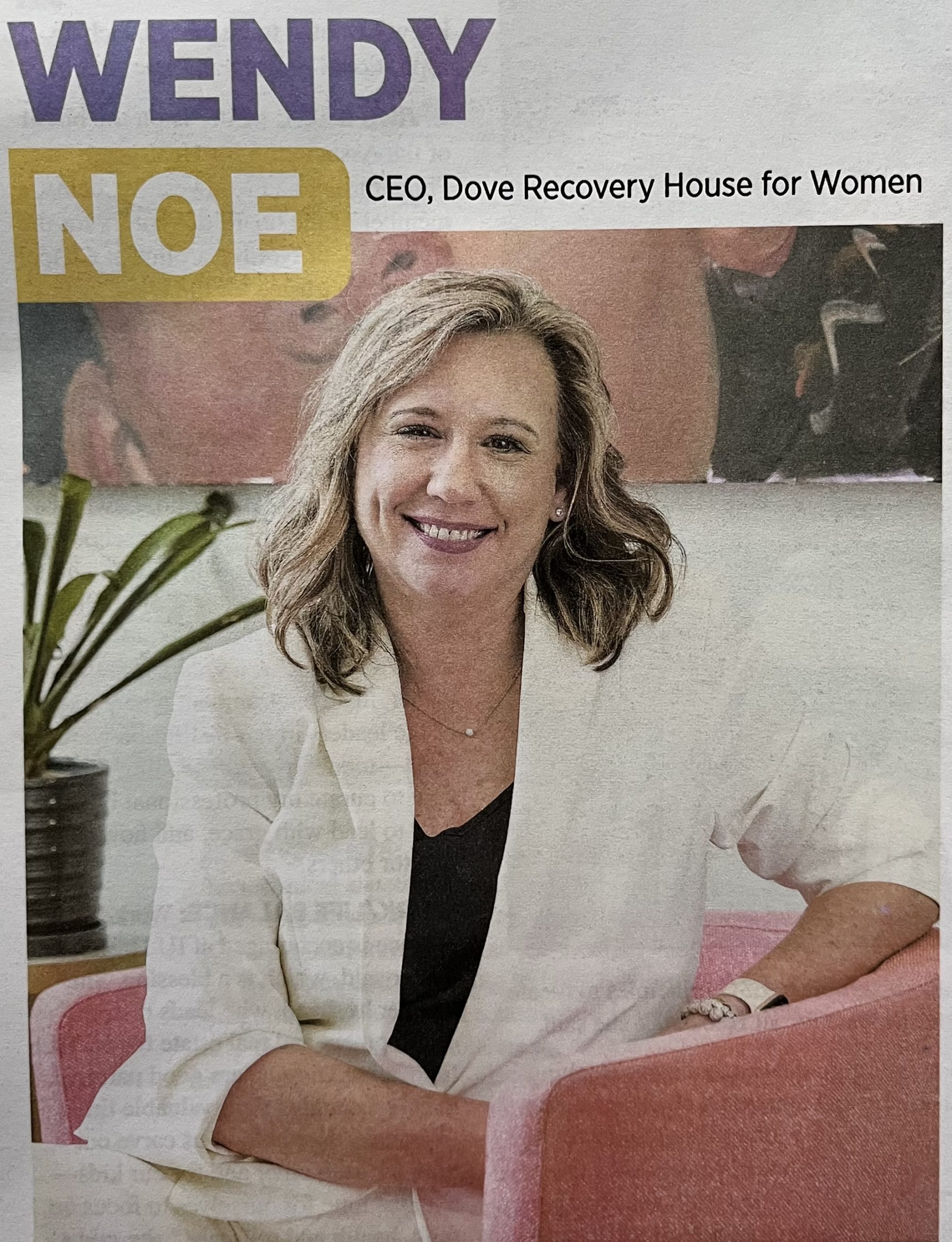 Wendy Noe Named One of IBJ's 2023 Women of Influence | Dove Recovery House
